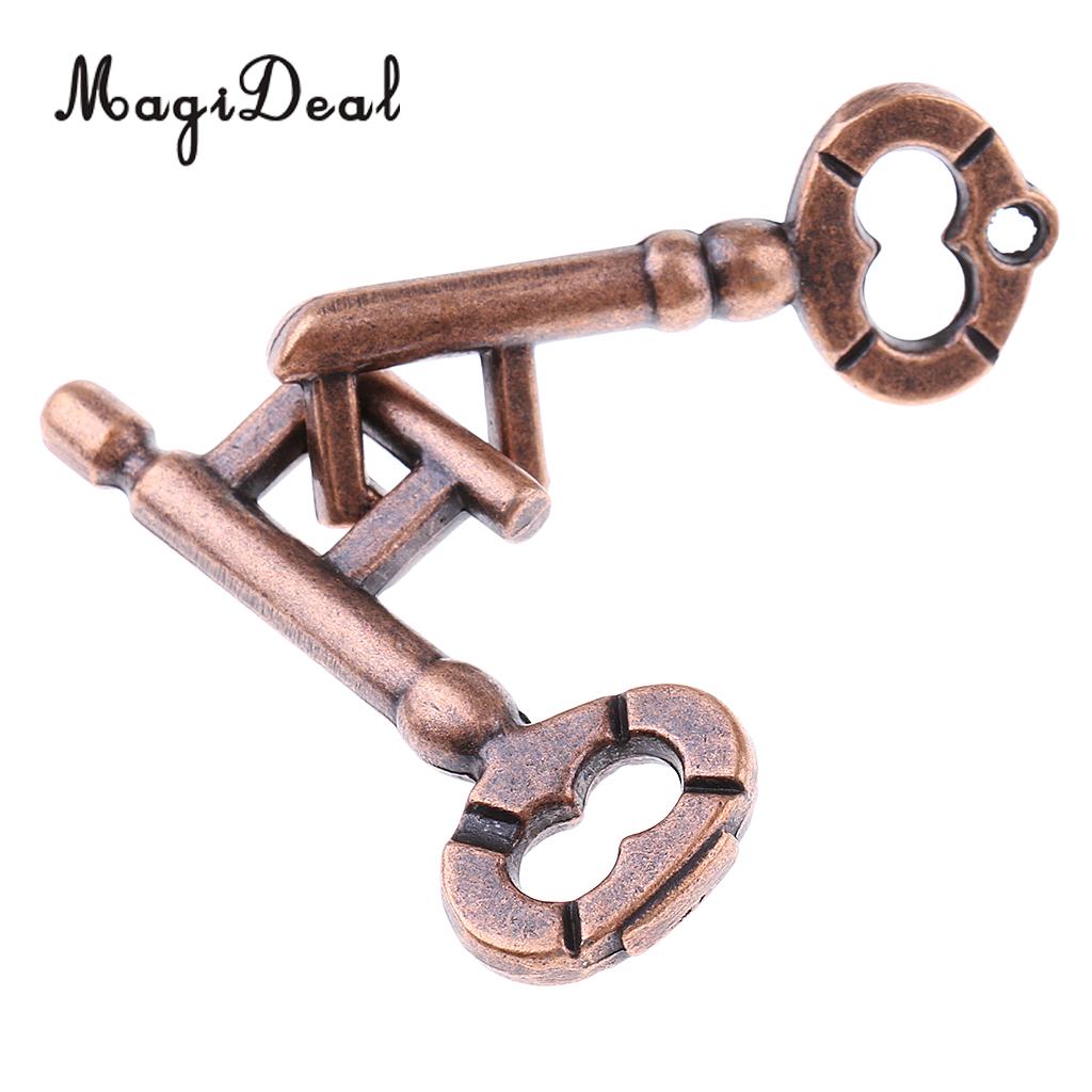1Pc Key Lock Puzzle Classic Metal Brain Teaser IQ ... – Vicedeal