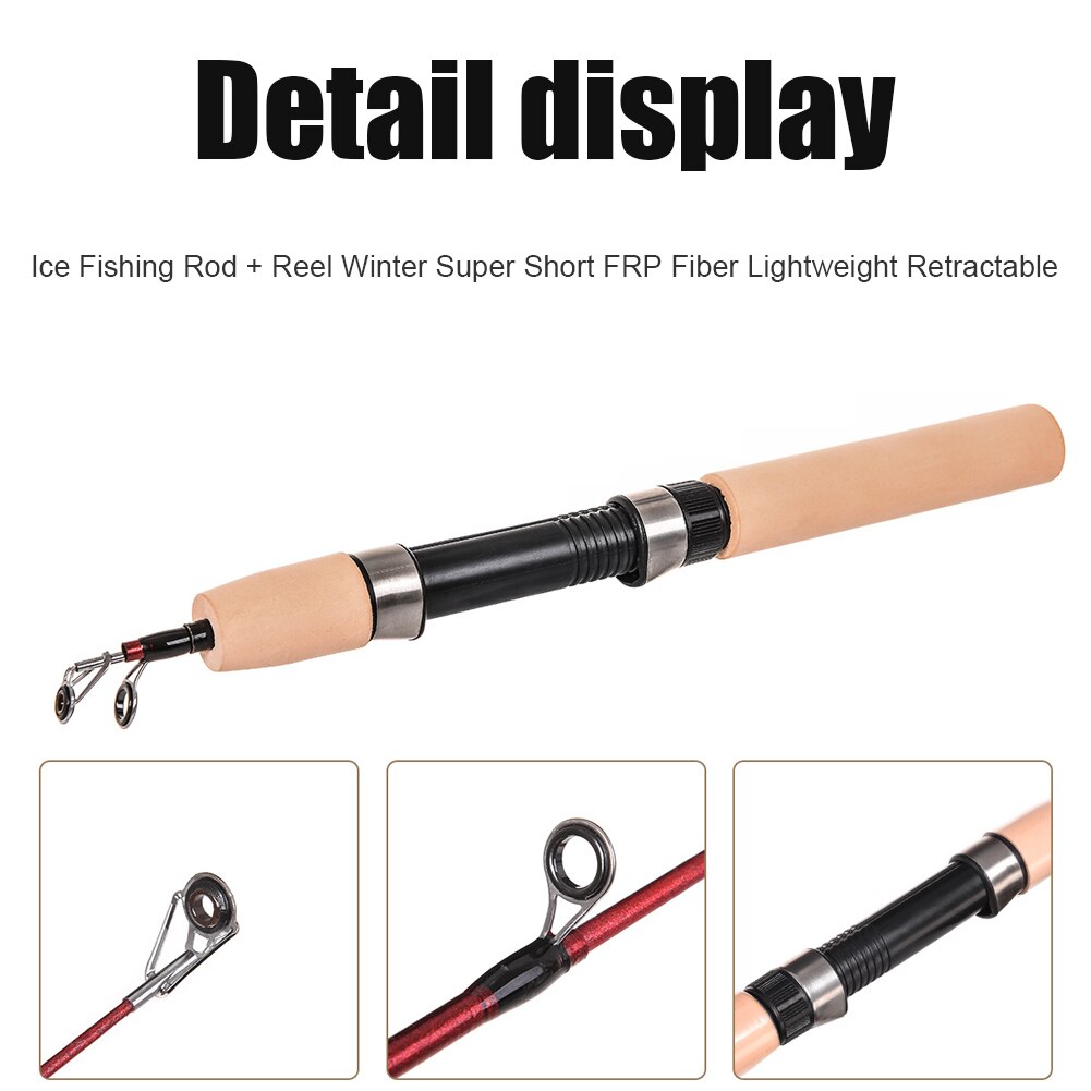 Mini Telescopic Ice Fishing Rod Portable Carbon Fi... – Grandado