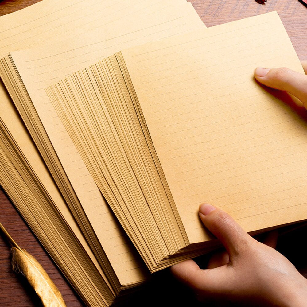 50 sheets Vintage Writing Letter Paper Kraft Paper... – Grandado