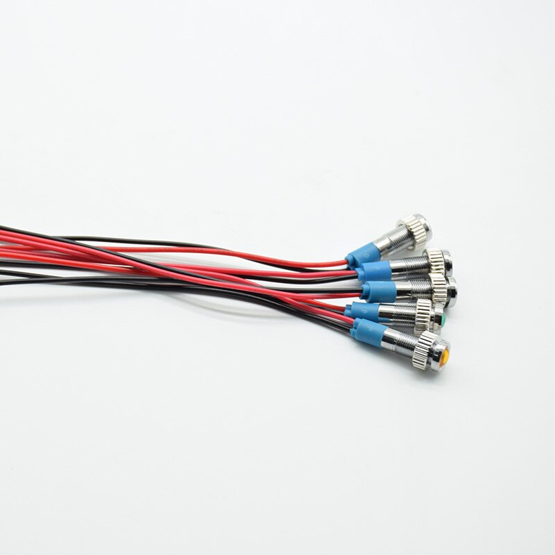 6mm LED Metal Indicator light 6mm waterproof Signa... – Vicedeal