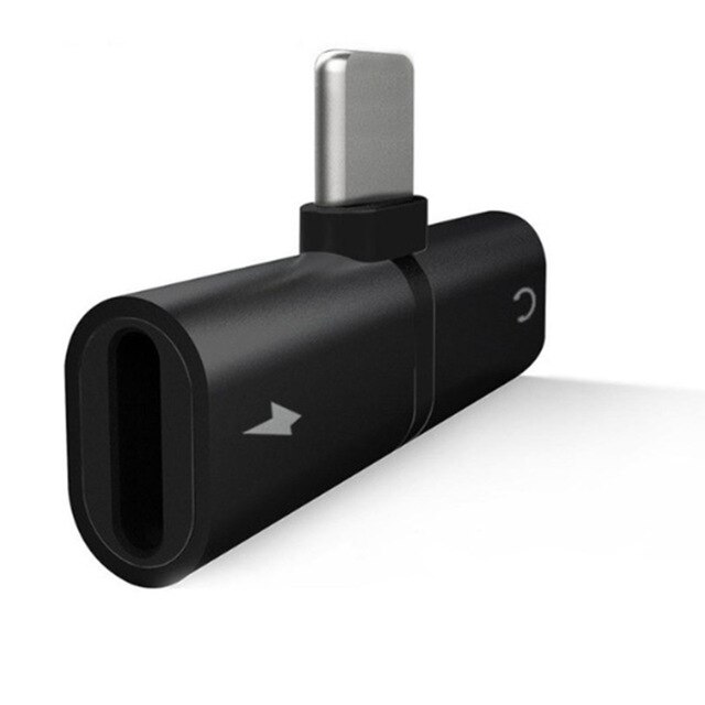 2 In 1 Dual Jack Ios Aux Headphone Charging Adapte... – Grandado