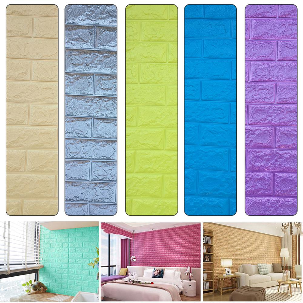 Diy 3D Baksteen Pe Foam Muurstickers Panelen Kamer... – Grandado