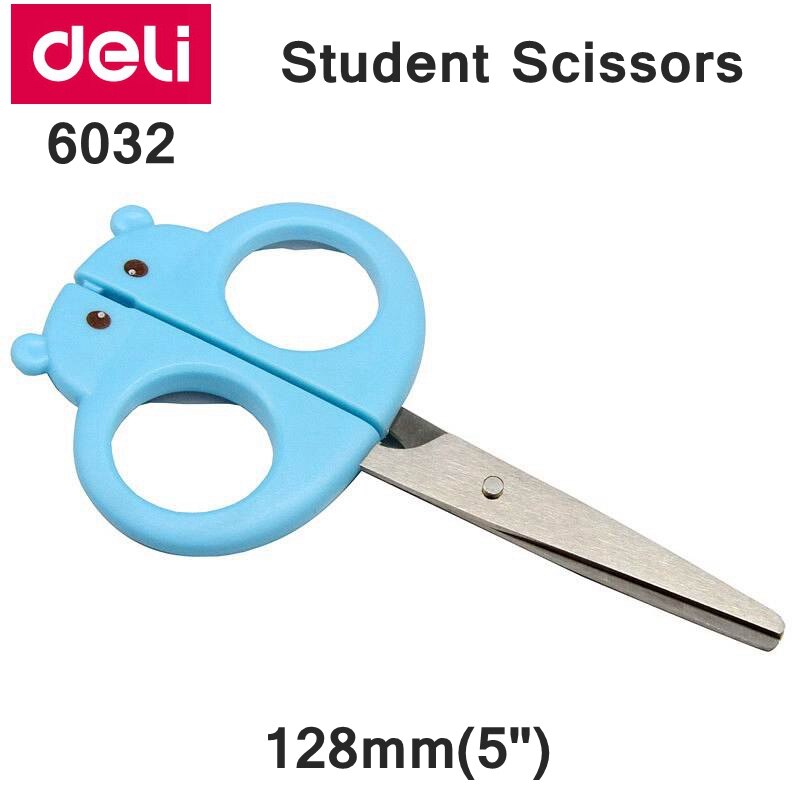 Deli 6032 Student Scissors 128mm(5') stainless sci... – Grandado