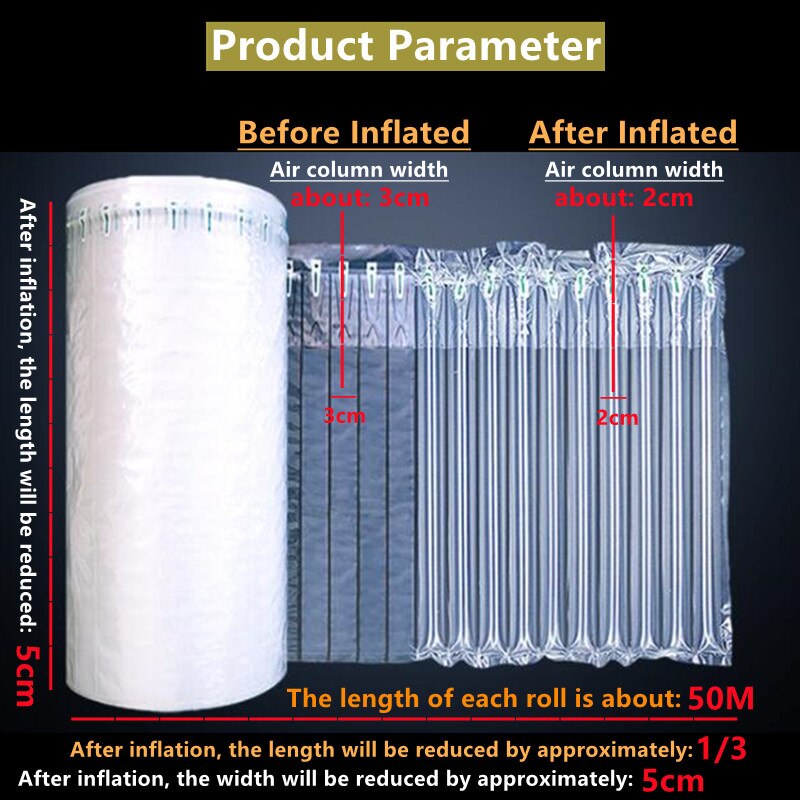 50MX20CM Inflatable Air Buffer PE Packaging Bump F... – Vicedeal
