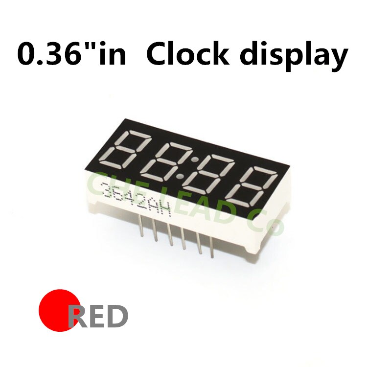 0.36 Inch 7 Segment 4 Digit Super Red 0.36 "0.36in... – Vicedeal