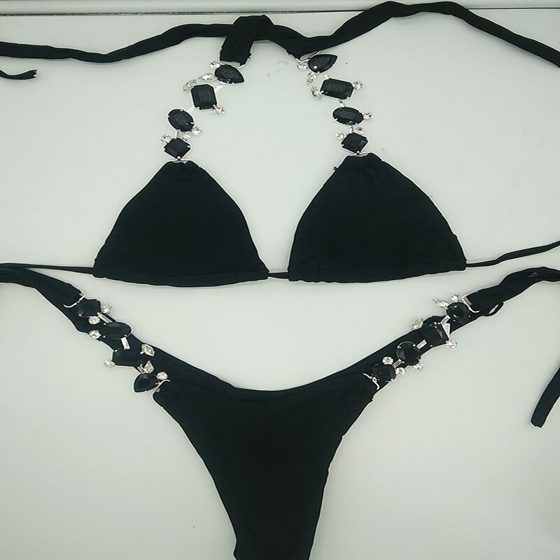 venus vacation crystal bikini set style diamond rh... – Vicedeal