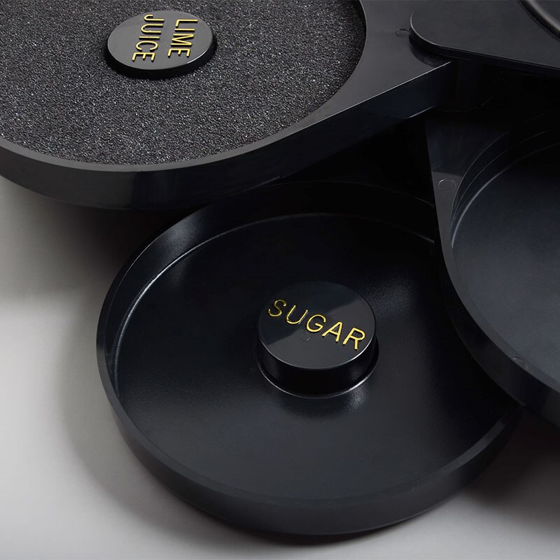 Aixiangru 3 Layer Cocktail Salt Rimmer Box,Used by... – Grandado