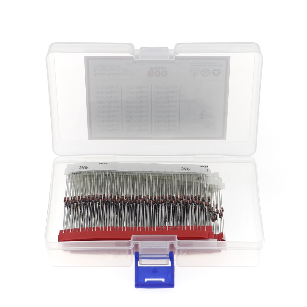 600 st 2v - 39v 30 värden 1/2w 0.5w st zenerdioder... – Grandado