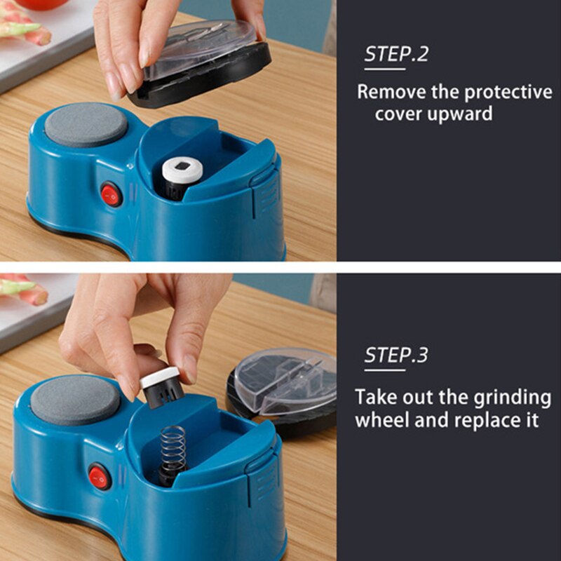 USB Electric Knife Sharpener For Kitchen Knives To... – Grandado