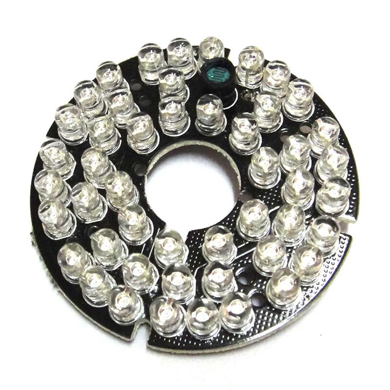 48 LEDs 5mm Infrarood IR 90 Graden Lamp Board 850n... – Grandado