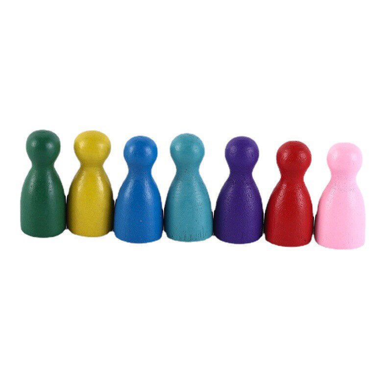 10Pcs/Set Chess Pieces Wood Pawn/Chess Card Pieces... – Grandado