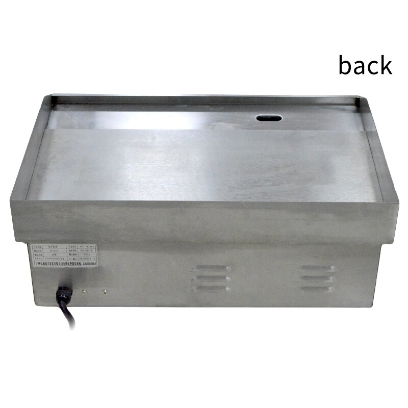 Stainless steel flat and grooved electric griddle ... – Grandado