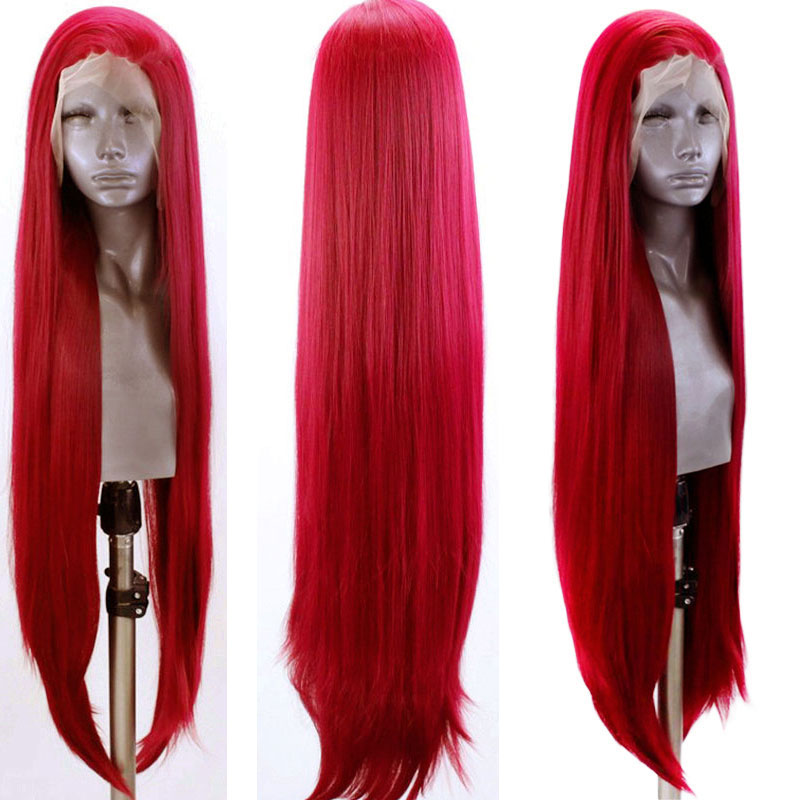 Bomshell Fire Red Synthetic Hair Lace Front Wig St... – Vicedeal
