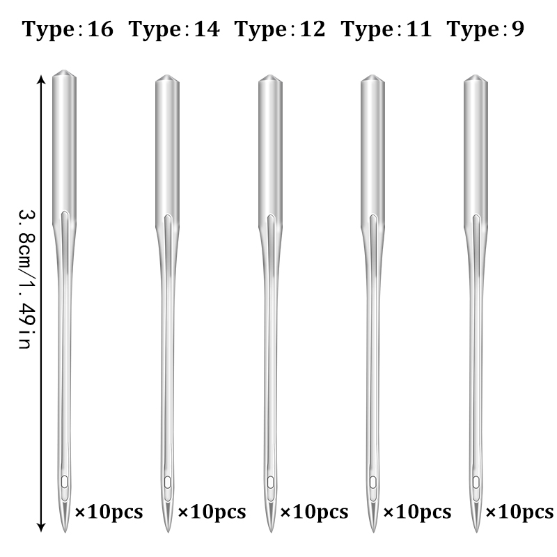 LMDZ 50Pcs Sewing Machine Needle With Threader 5 T... – Vicedeal