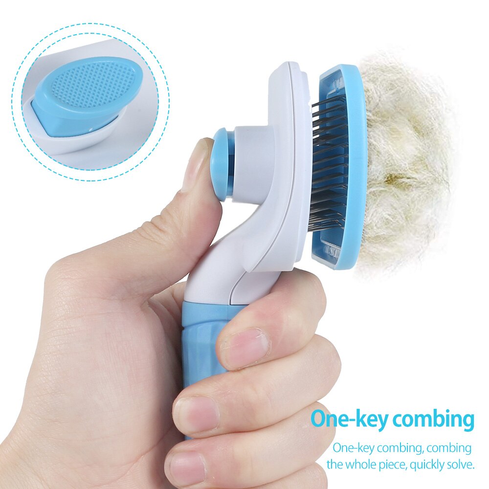 Pet Dog Cat Self Cleaning Combs Stainless Steel Ne... – Grandado