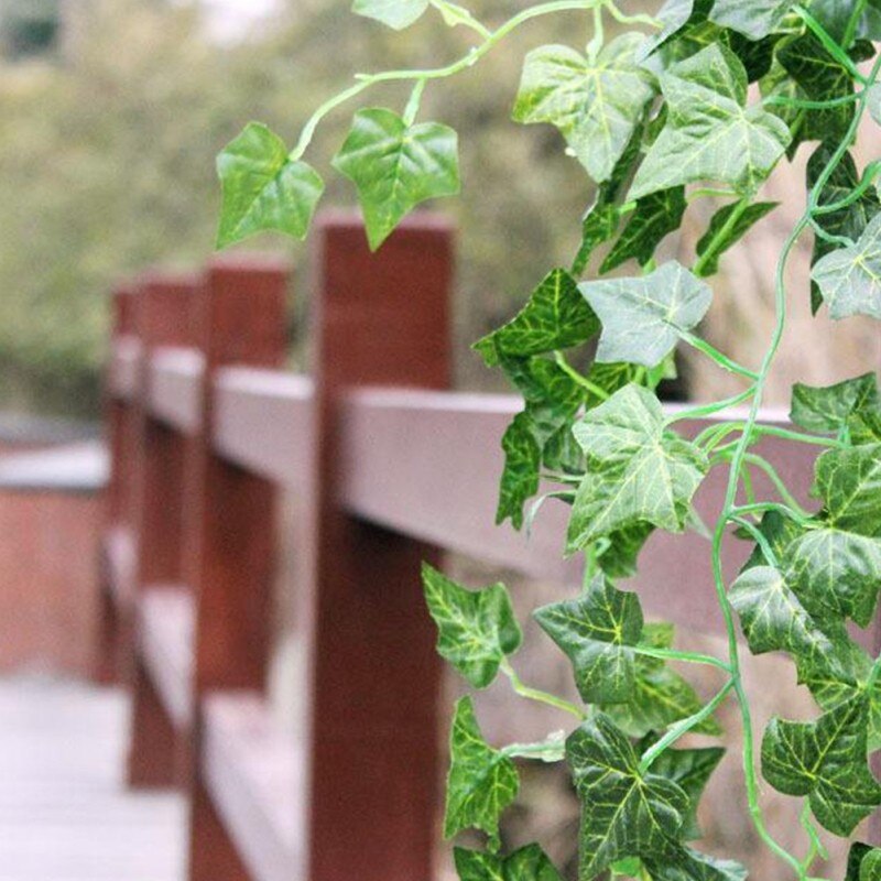 2.4M Artficial Vine Silk Ivy Green Plants Artifici... – Grandado
