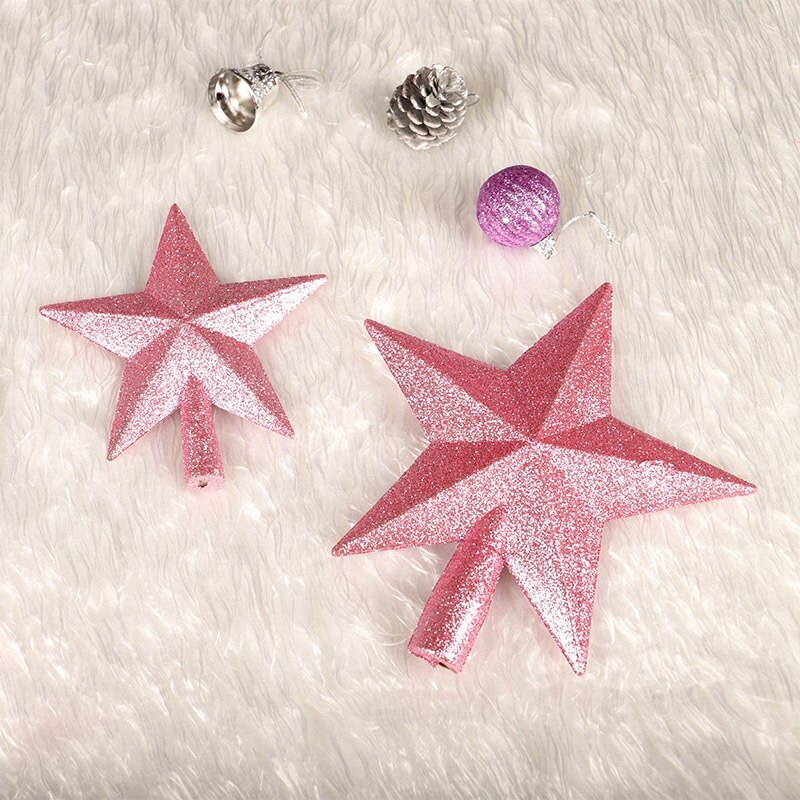 Plastic Glittering Star Christmas Tree Toppers Spa... – Grandado