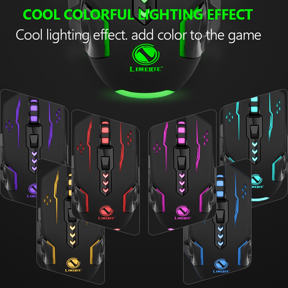 V70 USB Wired Mouse 6 Button 3600dpi Gaming Optica... – Grandado