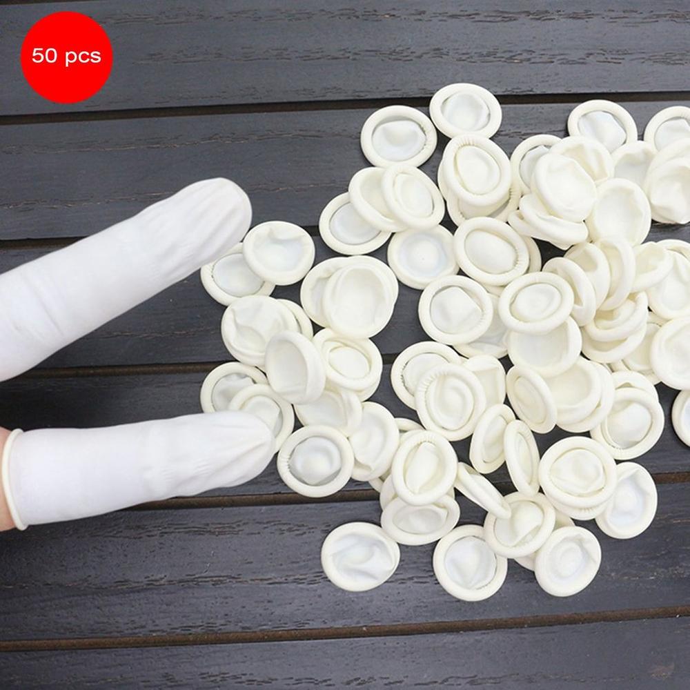 50PCS/SET Natural Latex Anti-Static Finger Cots Pr... – Grandado
