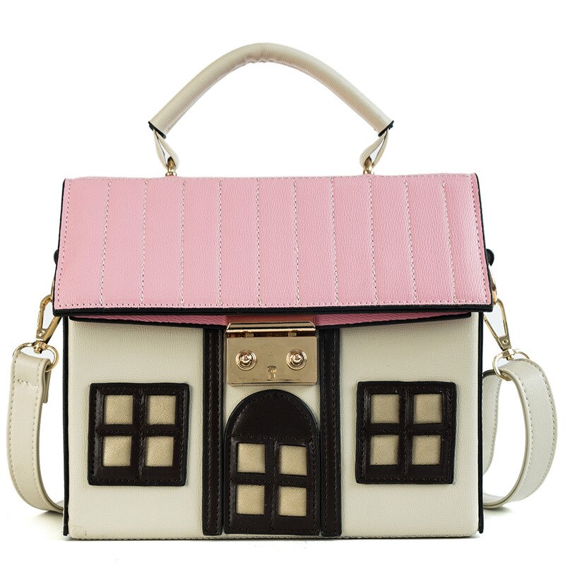 Personality House Shaped Leather Women Handbags 20... – Vicedeal