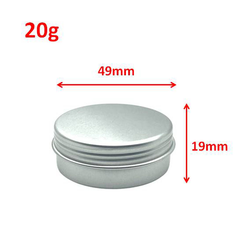 10Pcs 5g 10g 15g 20g 30g 50g Empty Silver Aluminum... – Grandado
