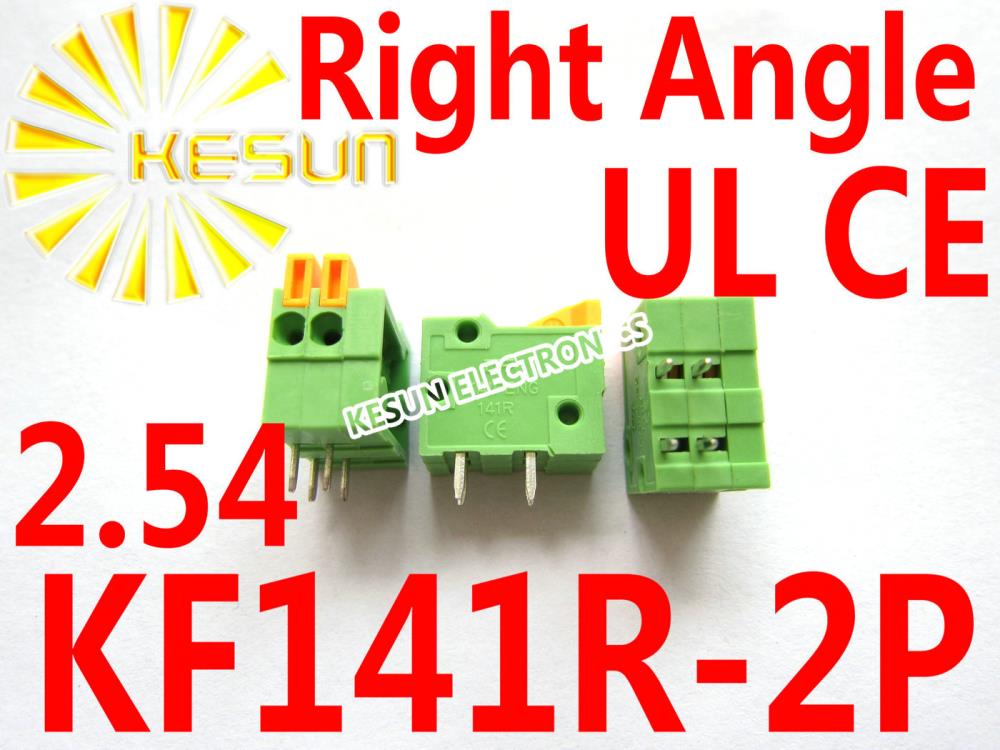 100PCS KF141R-2P 2Pin 2.54mm Pitch Right Angle PCB... – Grandado