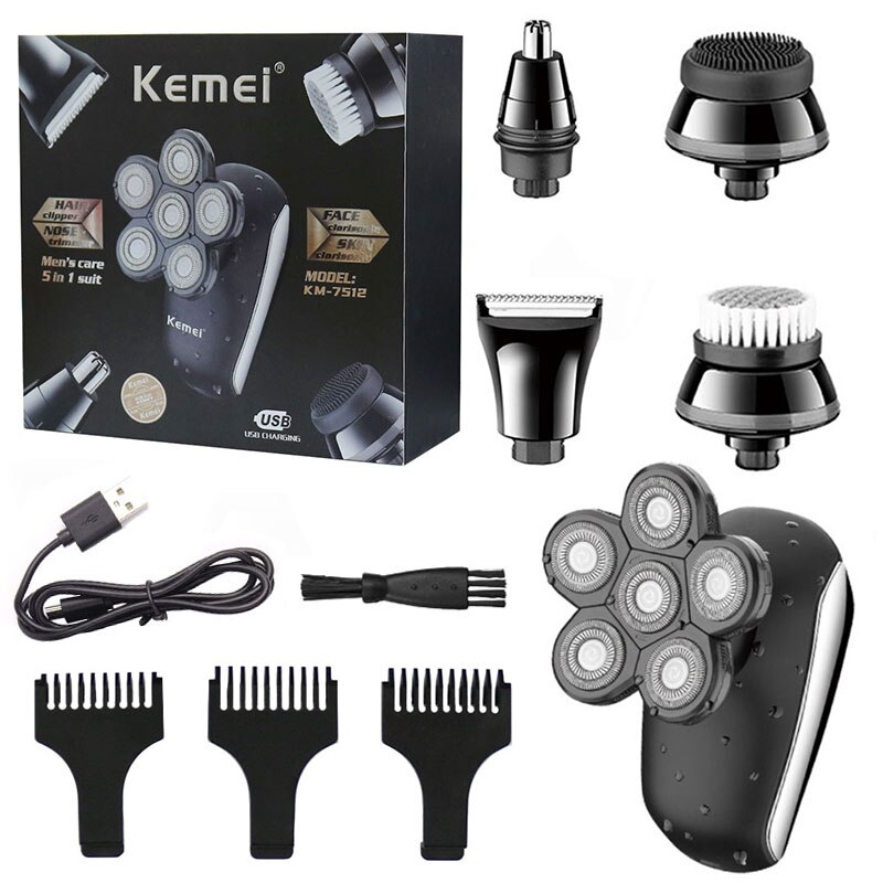 6-blade grooming kit electric shaver for men wet d... – Grandado