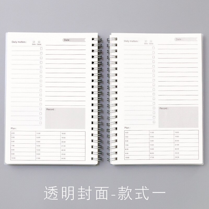Daily Weekly Monthly Planner Spiral A5 Notebook Ti... – Grandado Daily Weekly Monthly Planner Spiral A5 Notebook Ti... – Grandado