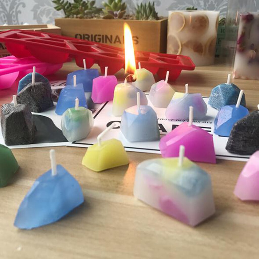 Silicone Candle DIY Mold Handmade Soap Polygon Cra... – Grandado