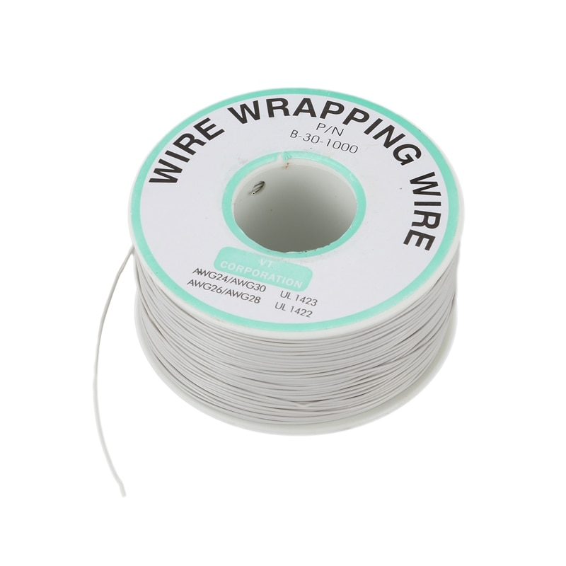 AWG30 Insulated Wire Wrapping Wires Reel 250M Whit... – Vicedeal