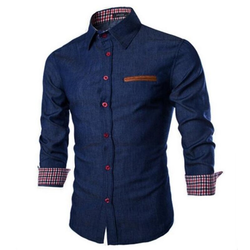 Lente En Herfst Mode Mannen Toevallige Lange Mouwe... – Grandado