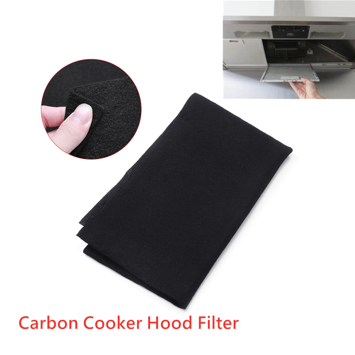 Black Cooker Hood Extractor Activated Carbon Filte... – Grandado