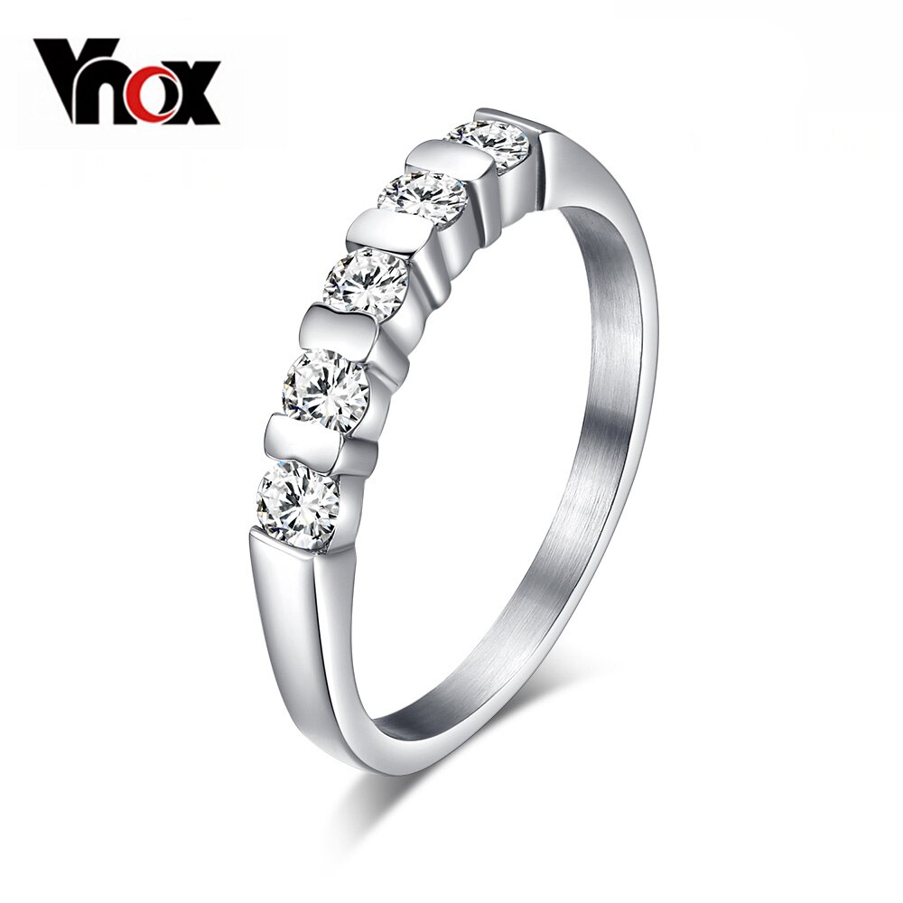 Vonx Cute Engagement Ring for Women Silver Color C... – Grandado