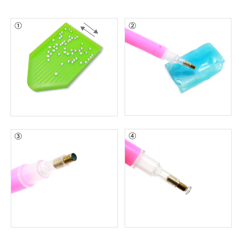 3 stk/sæt nail art rhinestones pick up tool pen + ... – Grandado