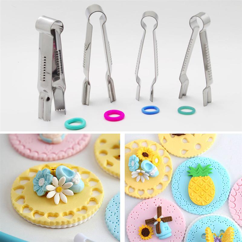 4 Stuks Diy Taart Kant Clips Sugarcraft Fondant Ca... – Vicedeal
