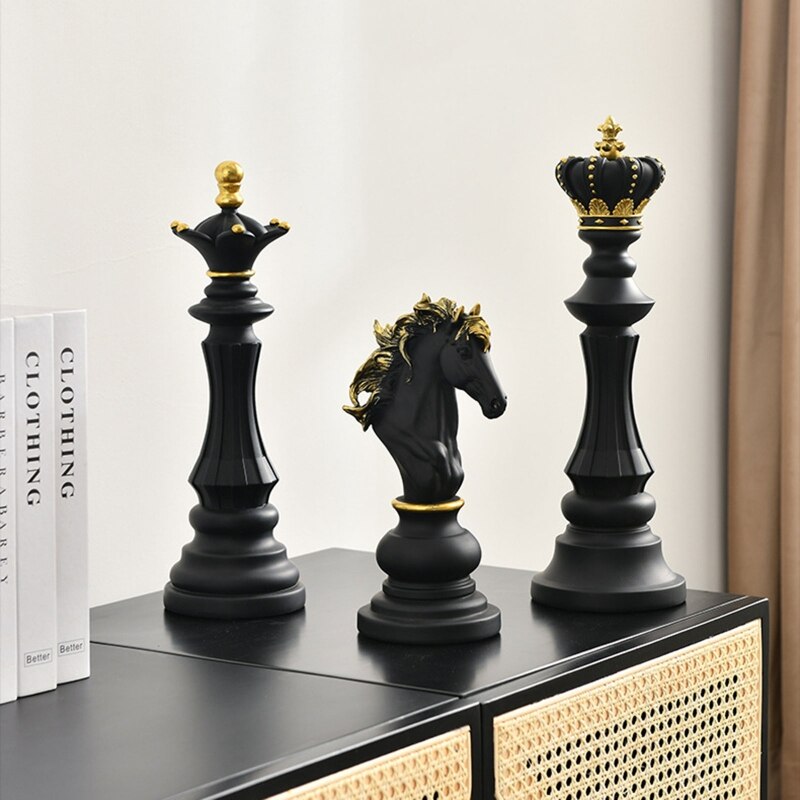 Chess Statue Decor Desktop Ornaments Art Figurines... – Vicedeal