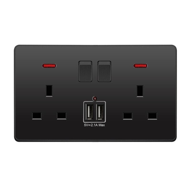 Wall Power Switch Socket Universal 2.1A Dual USB C... – Grandado