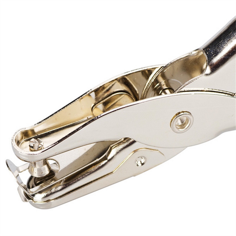 Handheld 1-Hole Metal Punch Make One Can 8 Pages t... – Vicedeal