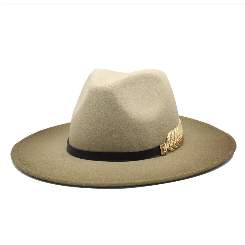 gradient Autumn Winter Sun Hat Women Men Fedora Ha... – Vicedeal
