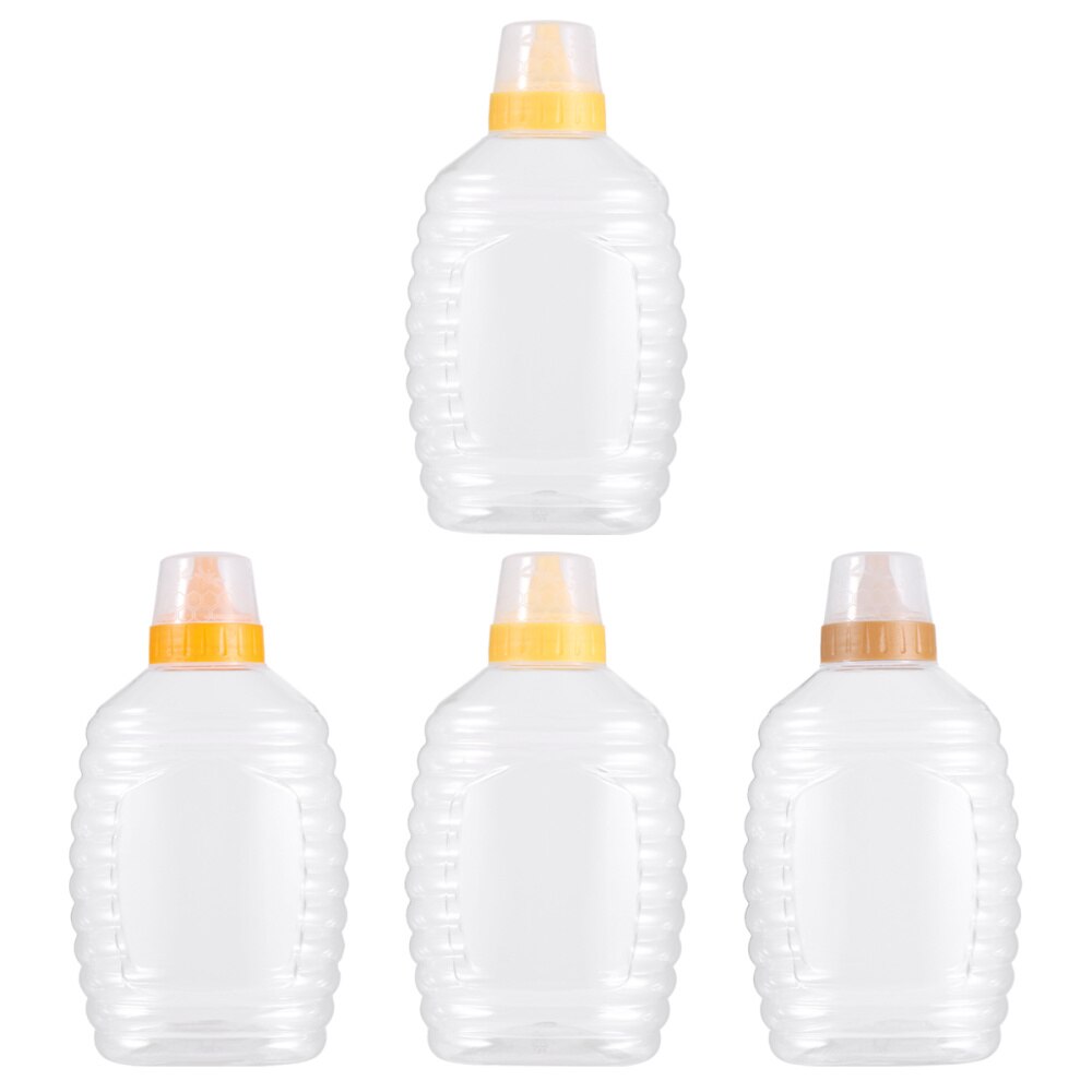 4 Stuks Transparante Honing Fles Voedsel Verpakkin... – Vicedeal