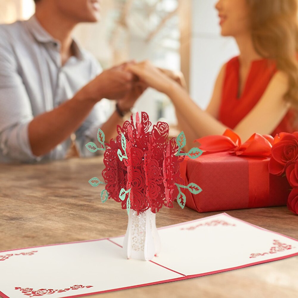 3D Pop Up Card Heart to Heart Anniversary Valentin... – Grandado