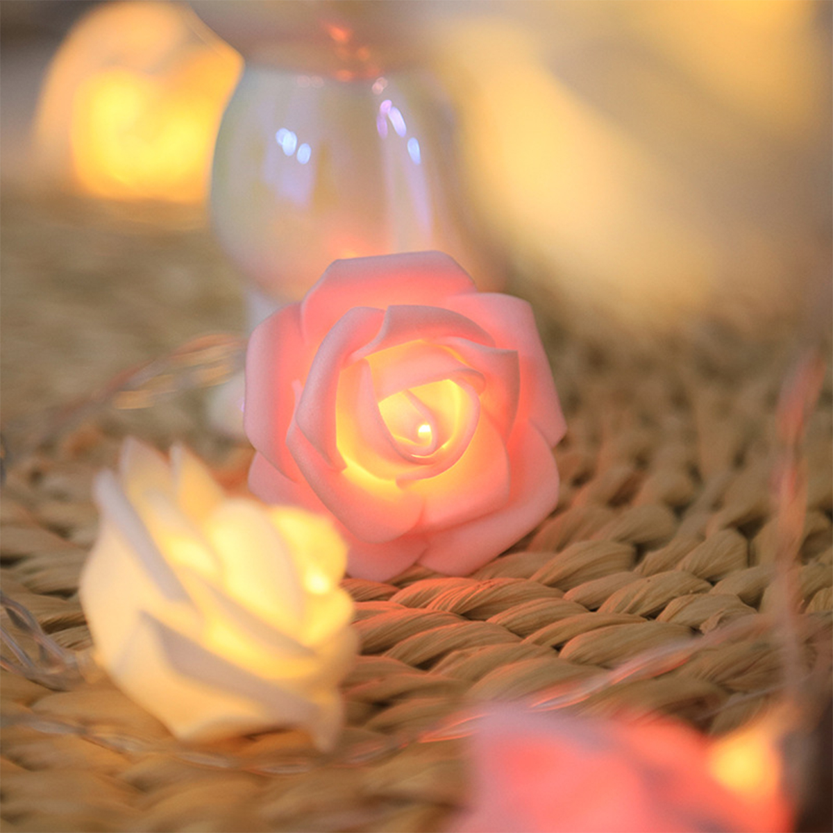 2/3m String Light LED Rose Colored Light Bedroom D... – Grandado