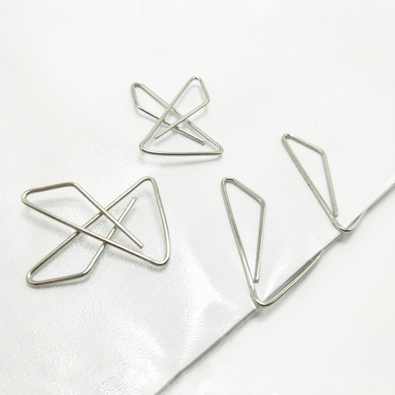 100pcs Paper Clips Metal Silver Butterfly Paper Cl... – Grandado