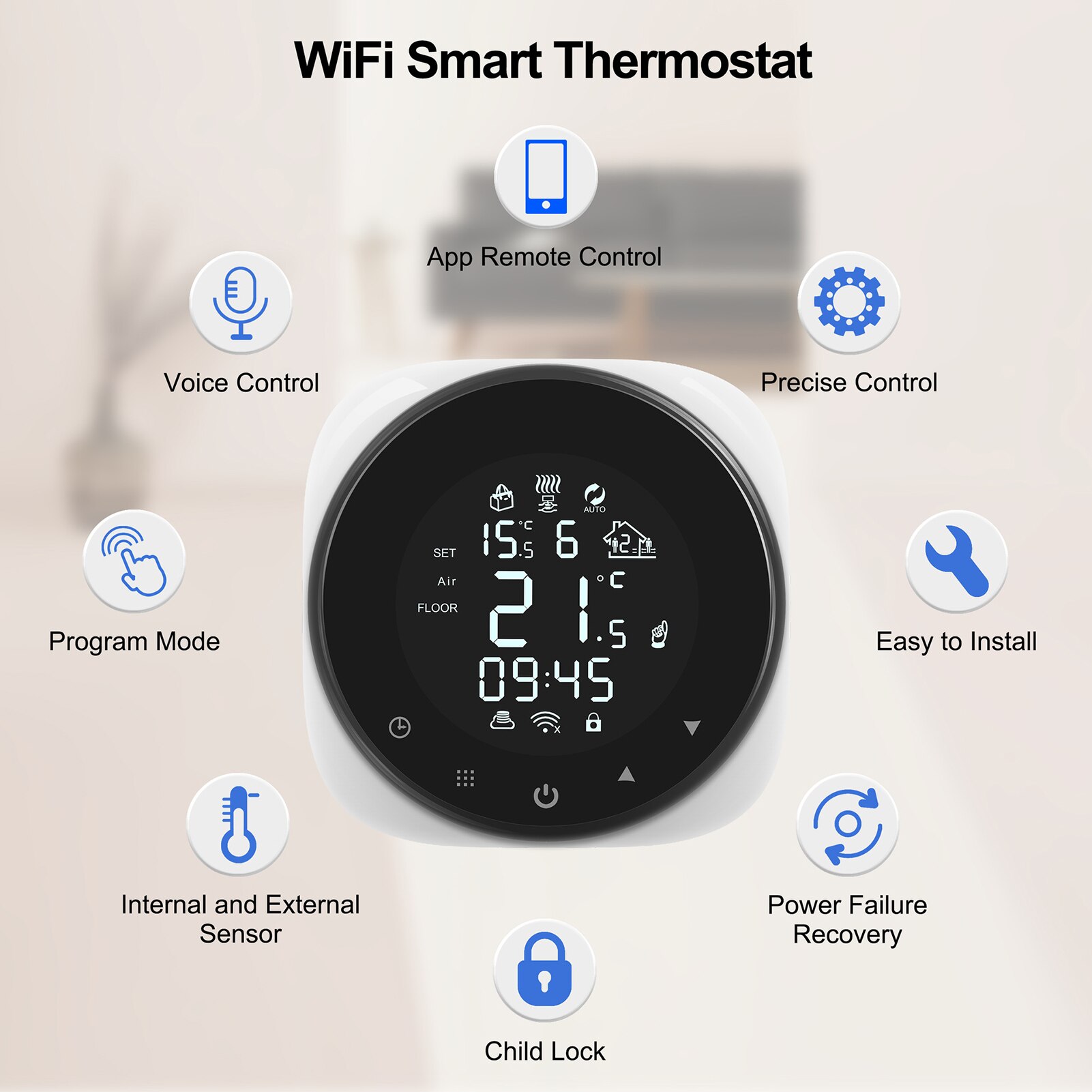 tuya Wifi Smart Thermostat Digital Temperature Con... – Vicedeal