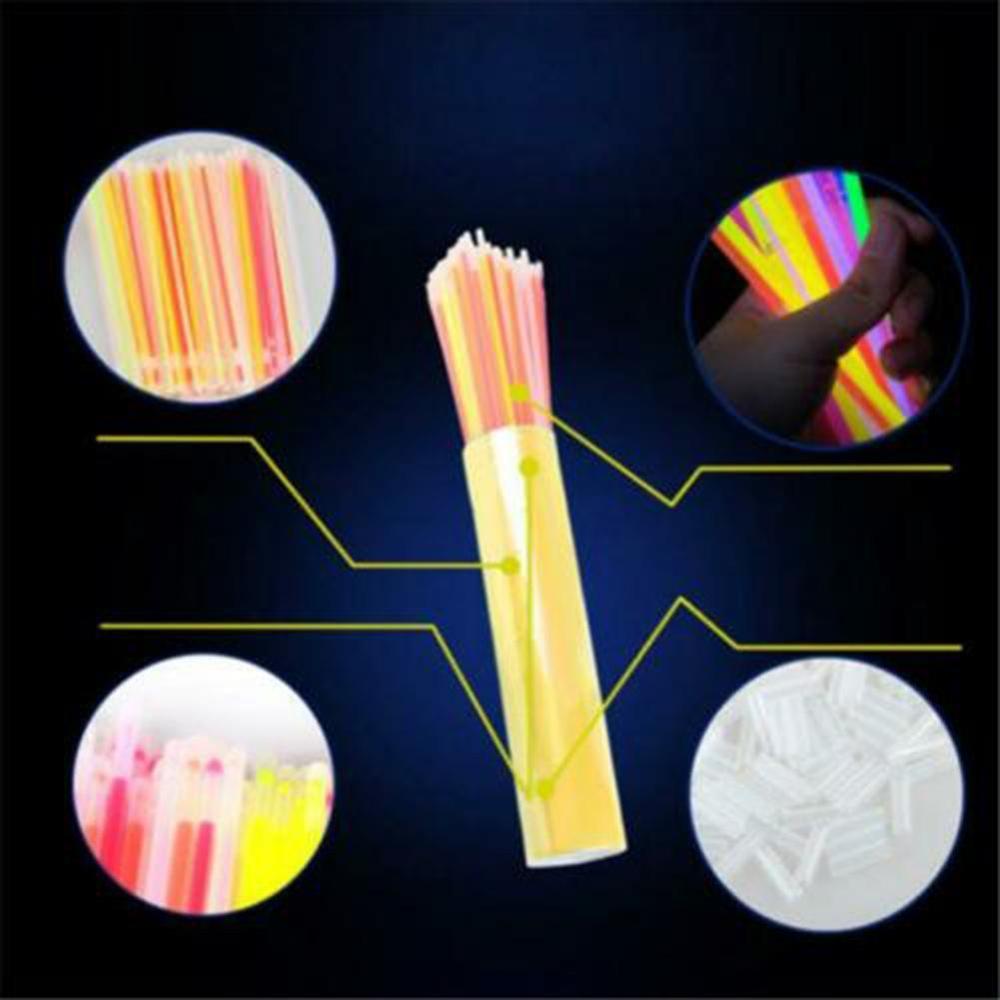 100pcs Neon Fluorescentie Sticks Glow in The Dark ... – Vicedeal