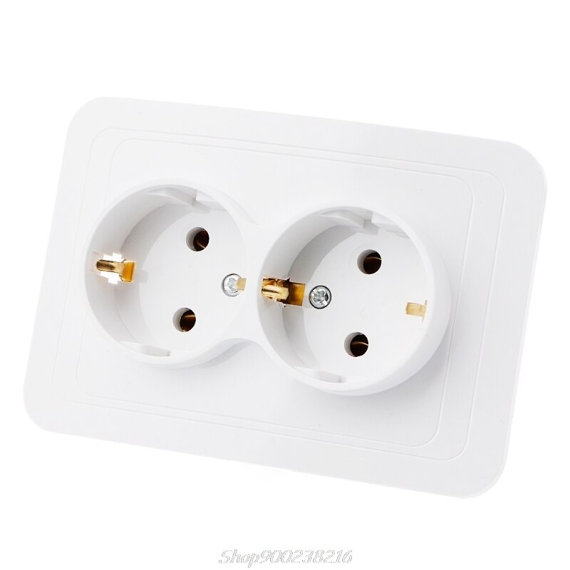 220V/16A 118x80mm EU Double Ground Socket Househol... – Vicedeal