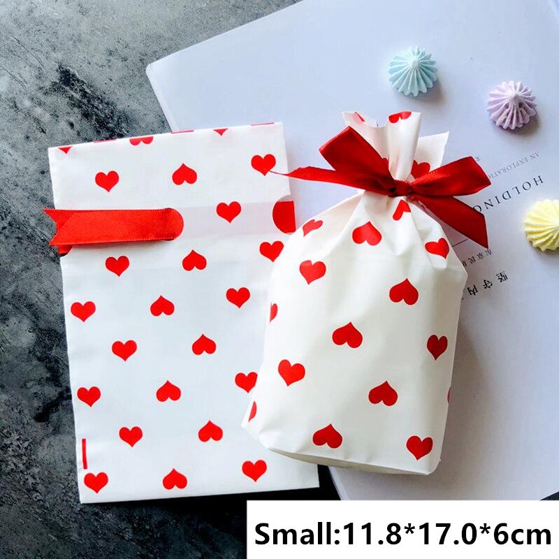 LBSISI Leven 50 stuks Rood Roze Hart Snoep Zakken ... – Vicedeal