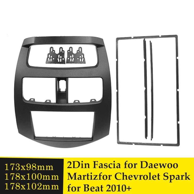 2 DIN Car Radio Frame Fascia for Daewoo Martiz For... – Grandado
