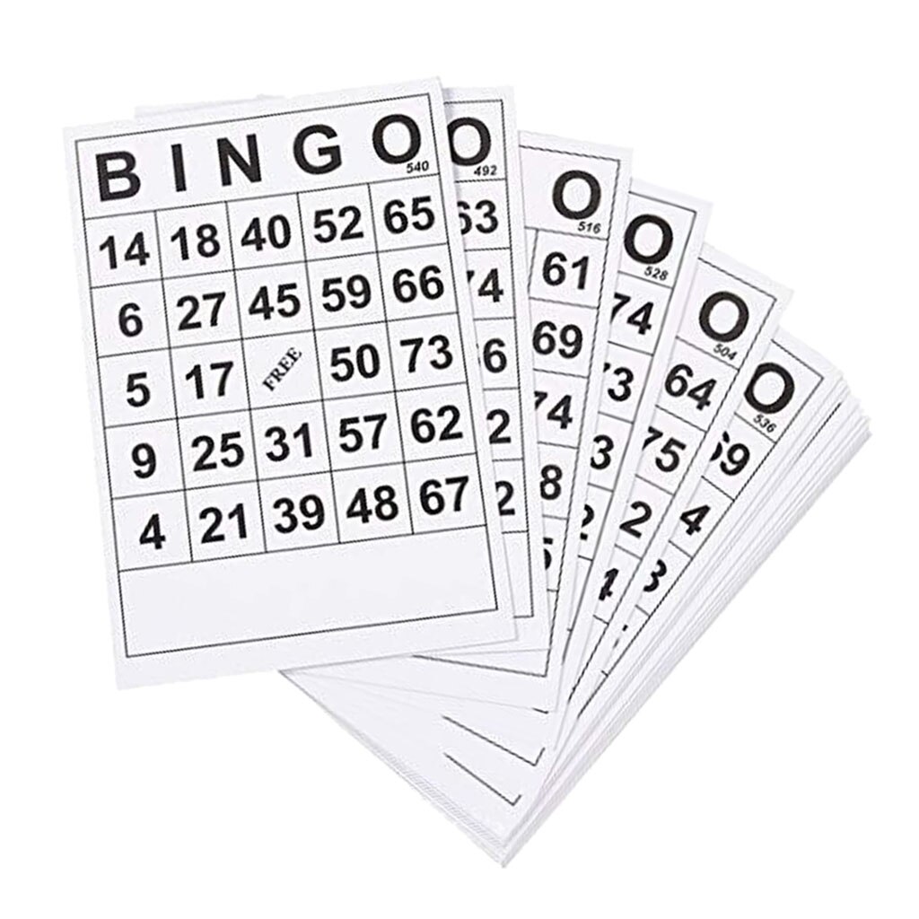 60pcs BINGO Game Cards 1 on Single 60 Sheets 60 Fa... – Vicedeal