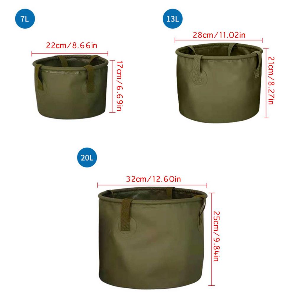 7 /13 / 20L Foldable Round Bucket Outdoor Travel C... – Vicedeal